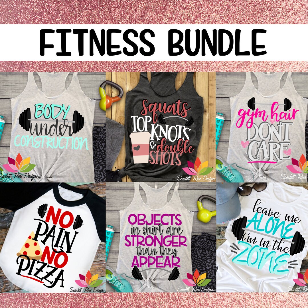 Workout SVG, Fitness Bundle Pack, Workout Shirt, Gym Shirt Svg, Funny ...