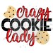 Crazy Cookie Lady SVG, Christmas Cookie, Svg Cut File, Cookie Baking ...
