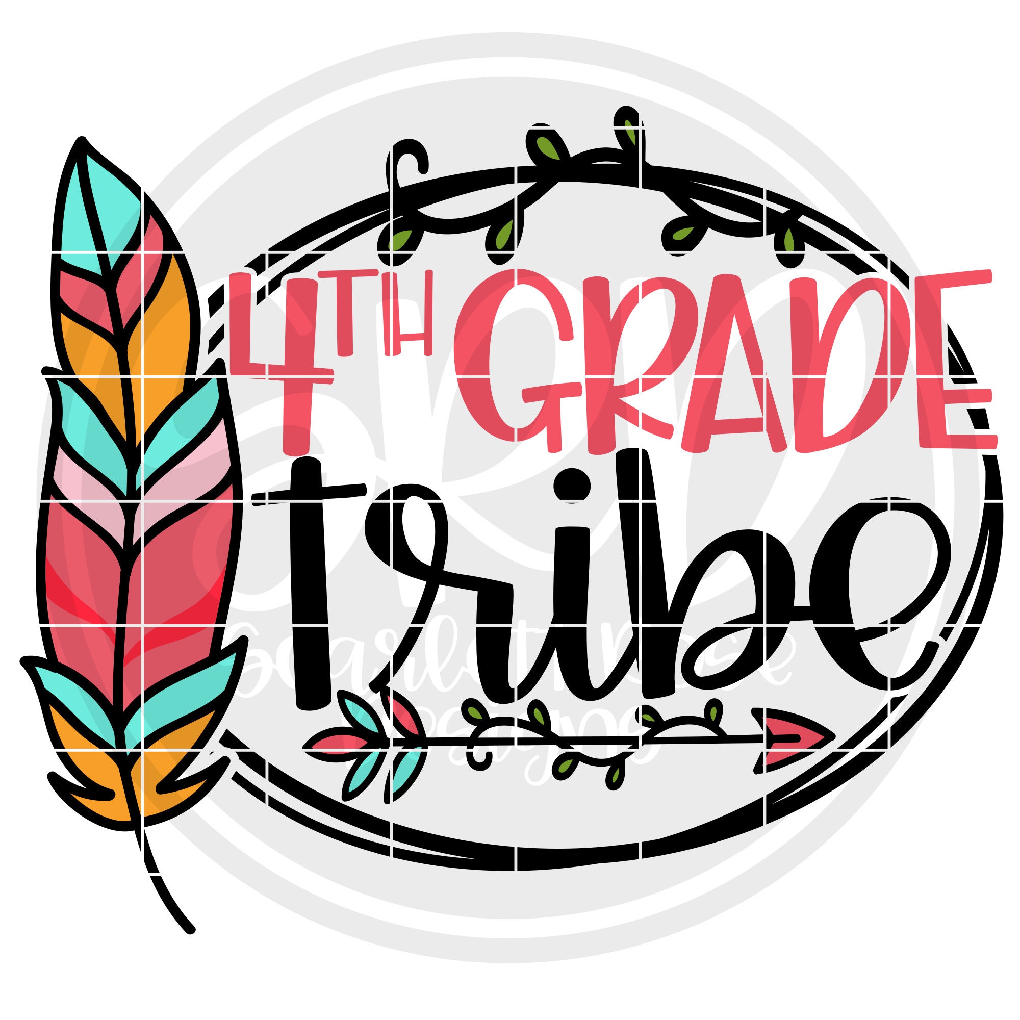 Back to School 4th Grade Tribe SVG Fourth Grade Svg School - Etsy
