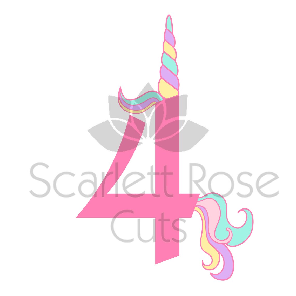 Rainbow Unicorn SVG Unicorn birthday Numbers Unicorn Party | Etsy