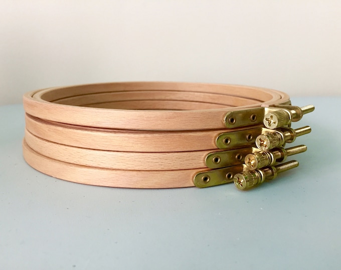 High Quality Round Beechwood Embroidery Hoop // Sizes: 4 Inch, 5 Inch ...