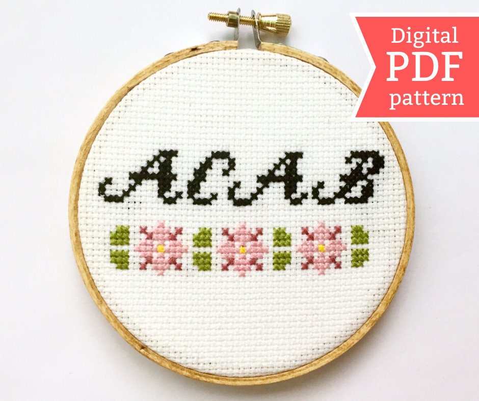 PDF Pattern: ACAB Cross Stitch Digital PDF Pattern // All Cops - Etsy
