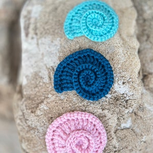 Seashell Applique Crochet Pattern - Sea Shell Appliques - Seashell ...