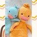 No-sew Ducky&dudley Ducks Snugglers Bundle Crochet PATTERN || Duck ...