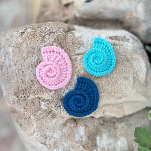 Seashell Applique Crochet Pattern - Sea Shell Appliques - Seashell ...