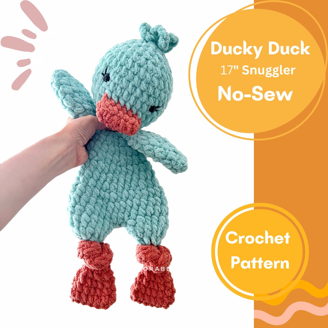 No-sew Ducky Mini Duck Snuggler Crochet PATTERN || Duck Amigurumi ...