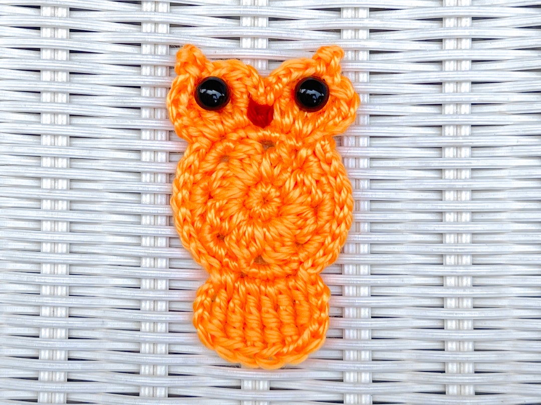Owl Applique Crochet Pattern - Owl - Embellishments - PDF Pattern by ...
