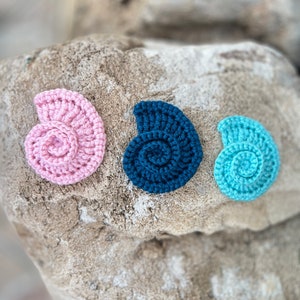 Seashell Applique Crochet Pattern - Sea Shell Appliques - Seashell ...