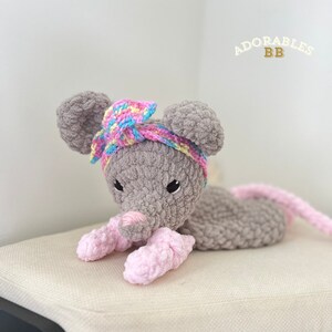 No-sew Monique Mouse Snuggler Crochet PATTERN || Mouse Amigurumi ...