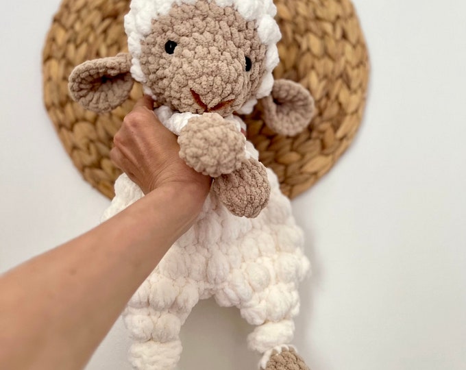 Lamb Snuggler, Lamb Lovey, 17” Snuggler - Etsy