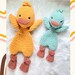 No-sew Ducky&dudley Ducks Snugglers Bundle Crochet PATTERN || Duck ...