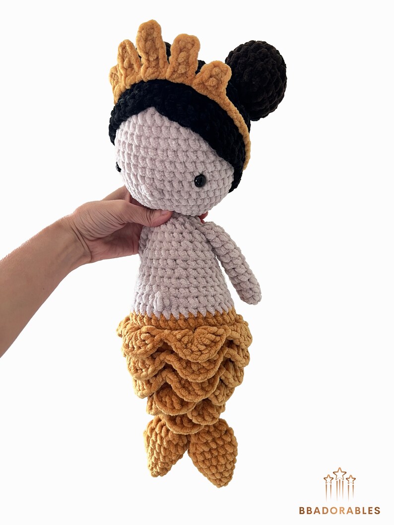 Amaris the Fiery Mermaid Crochet Pattern, Plushie Mermaid, Pattern Only ...