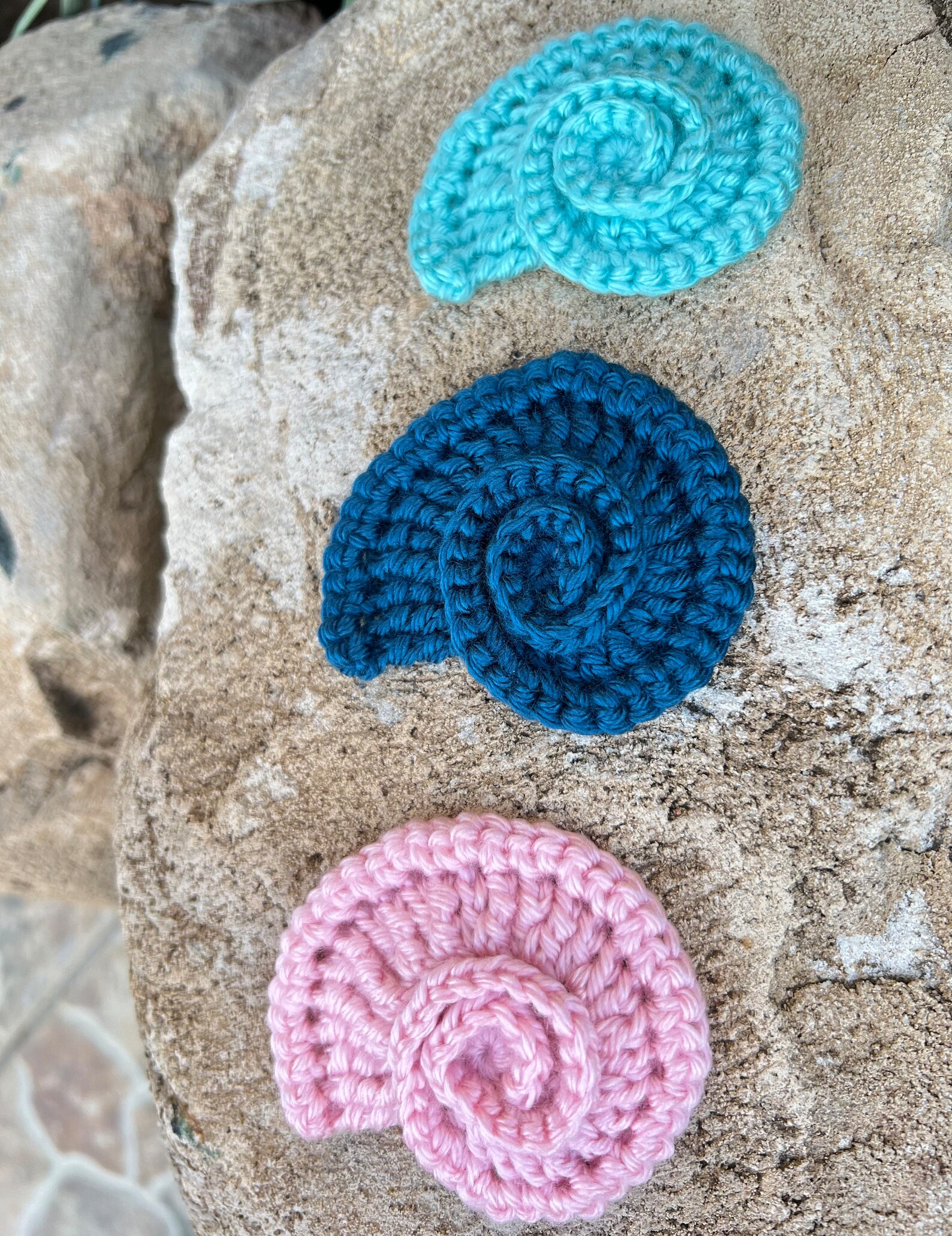 Seashell Applique Crochet Pattern - Sea Shell Appliques - Seashell ...