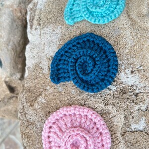 Seashell Applique Crochet Pattern - Sea Shell Appliques - Seashell ...