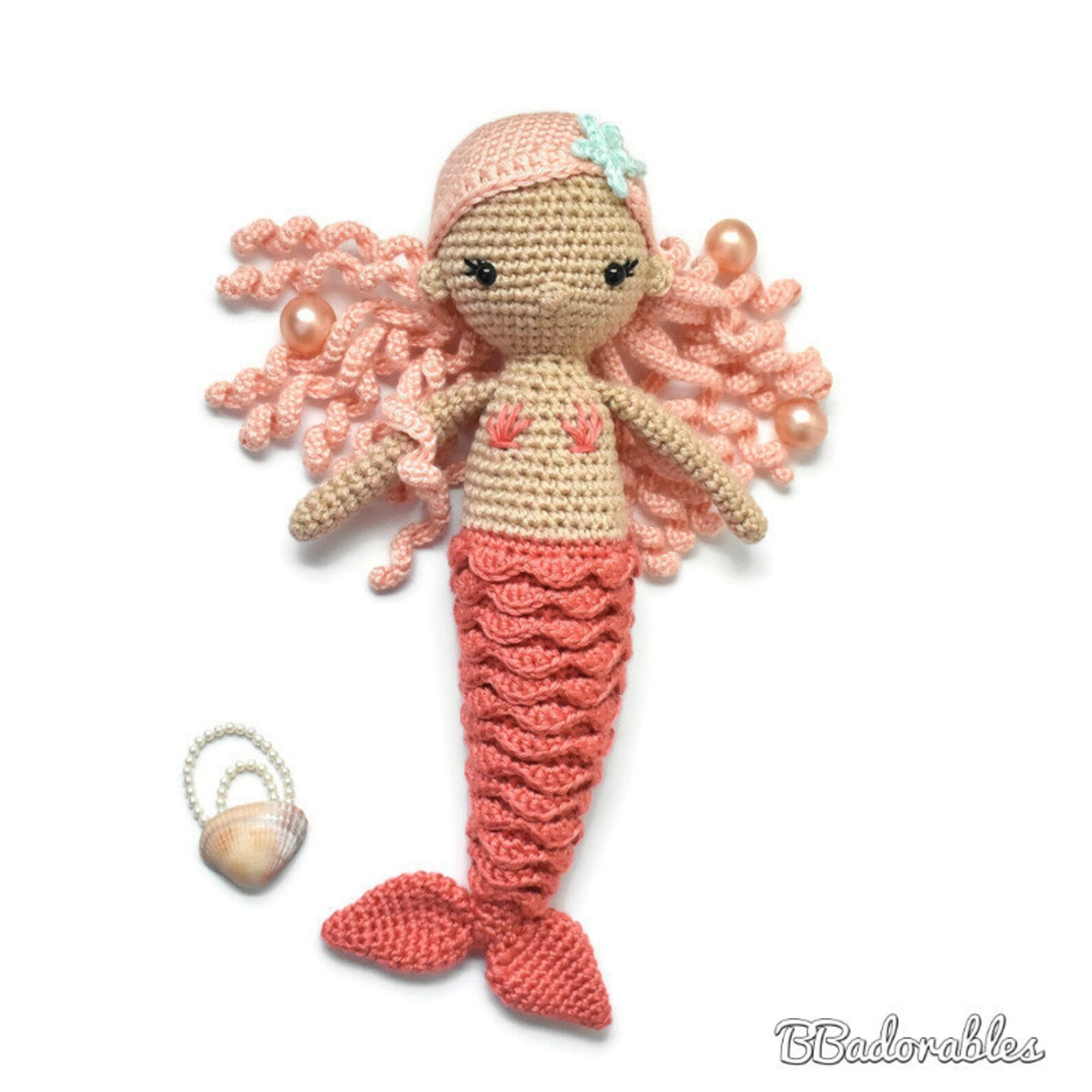 Estela Mermaid Crochet Pattern PDF PATTERN by Bbadorables - Etsy