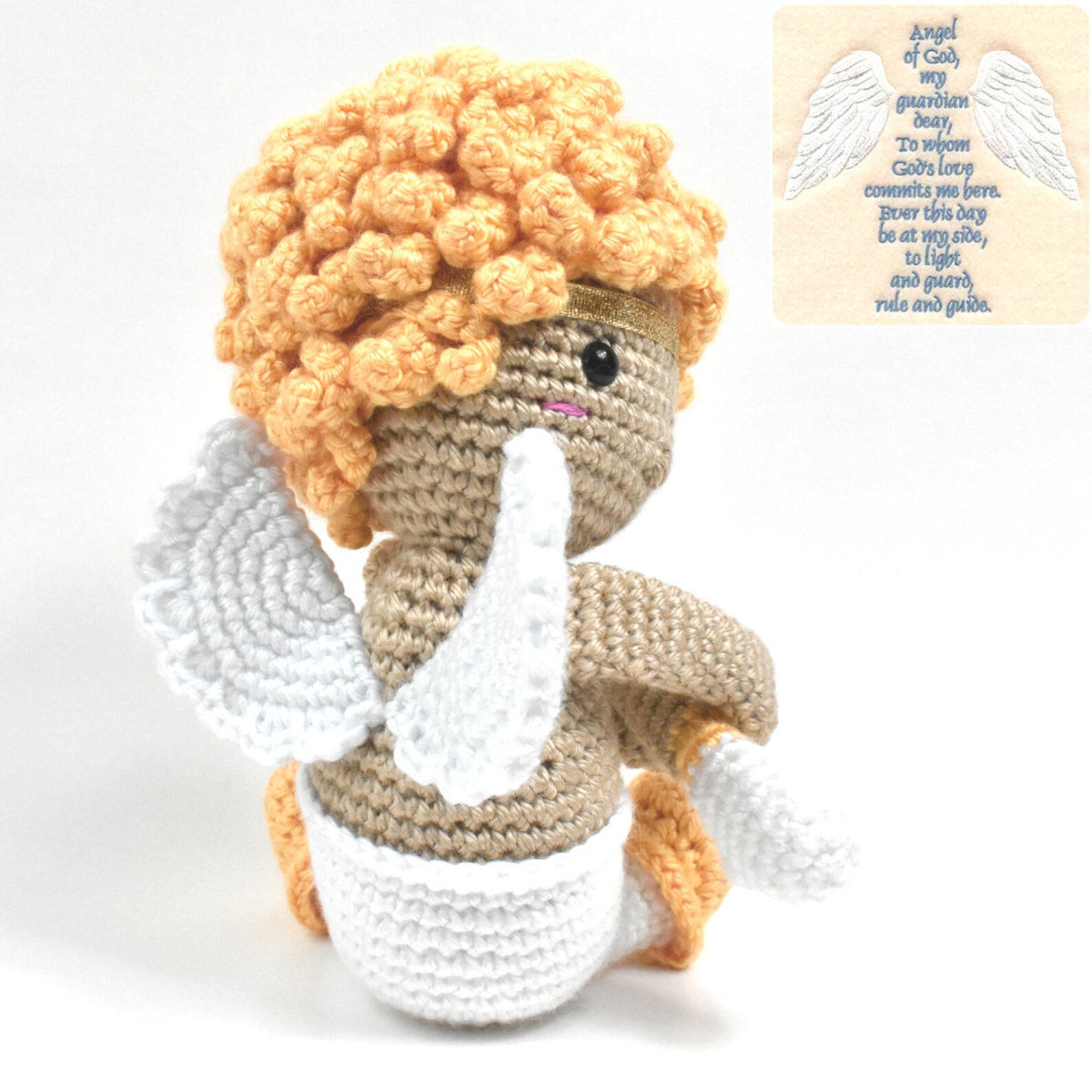 Guardian Angel - Curtain Tieback Crochet PATTERN, Right or Left Tieback ...