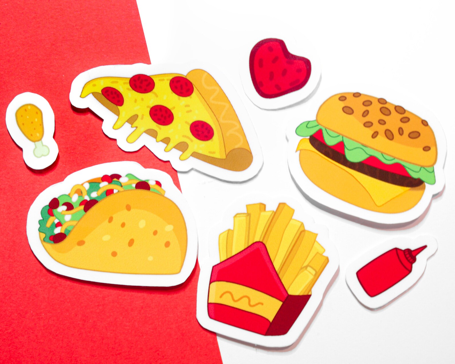Fast Food Stickers | Junk Food Stickers | Cheat Day Stickers | Takeaway ...