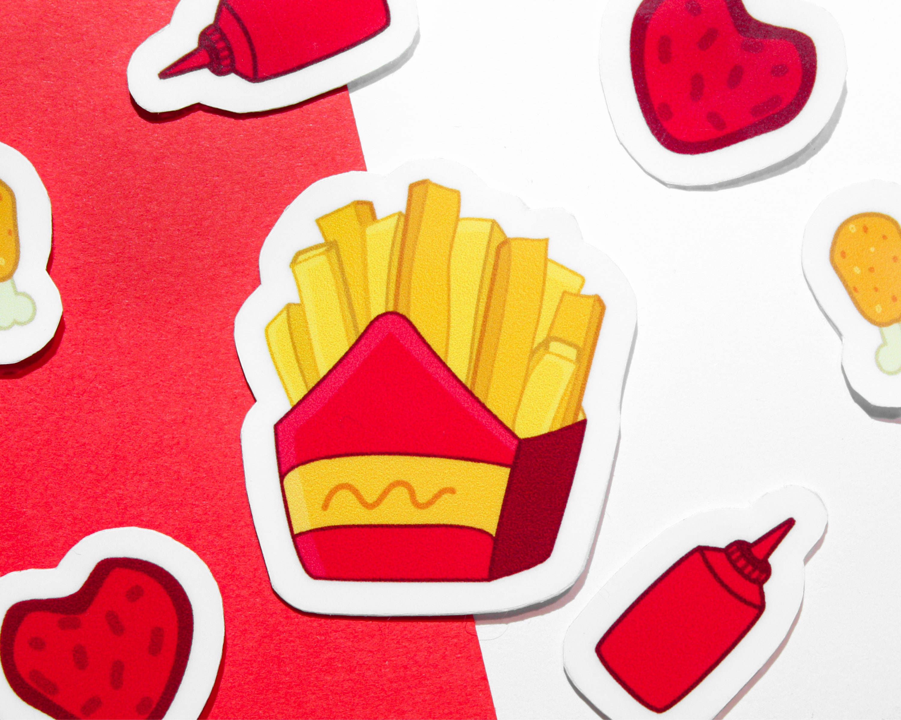 Fast Food Stickers | Junk Food Stickers | Cheat Day Stickers | Takeaway ...