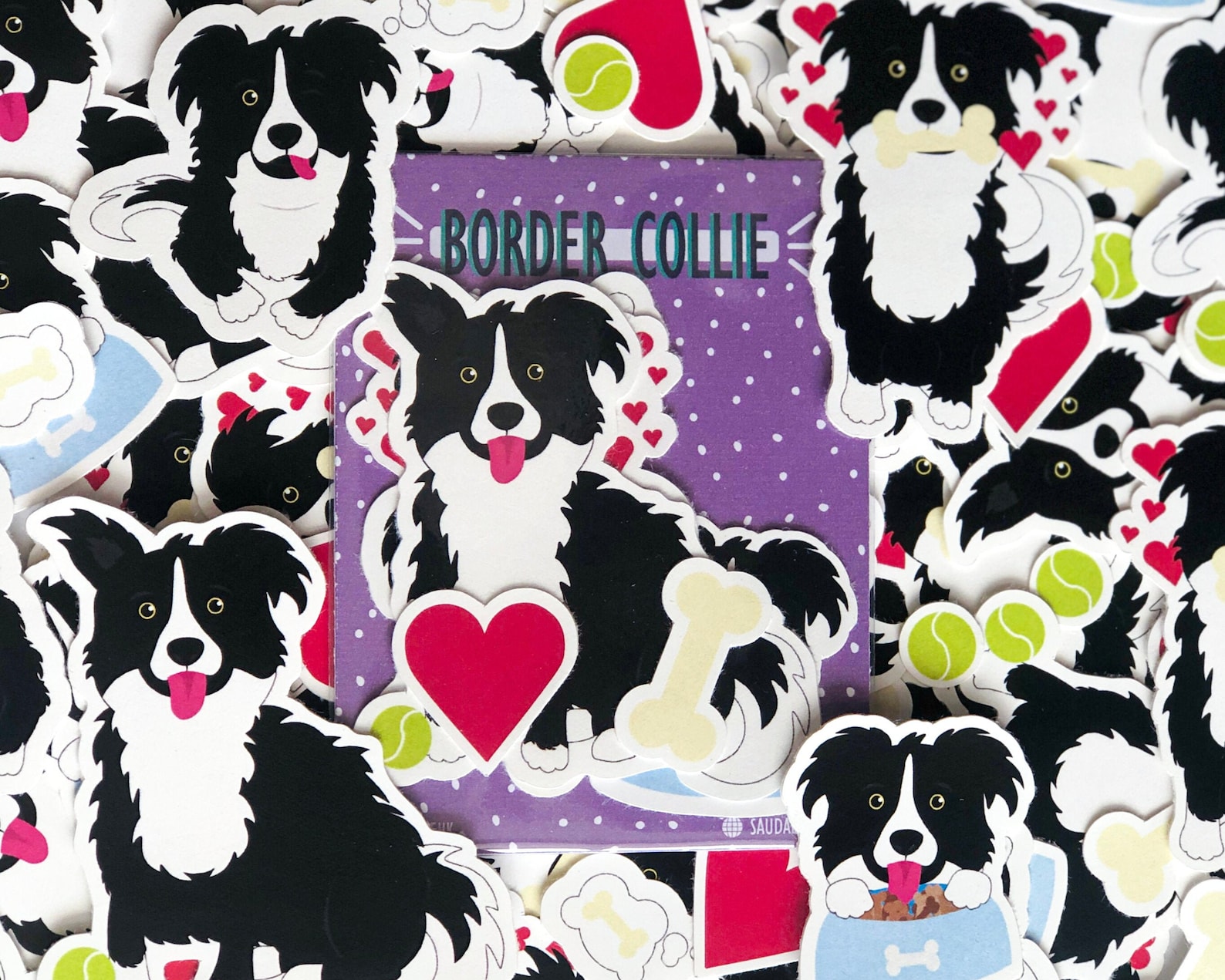 Border Collie Sticker Pack Vinyl Dog Stickers for Laptop - Etsy UK