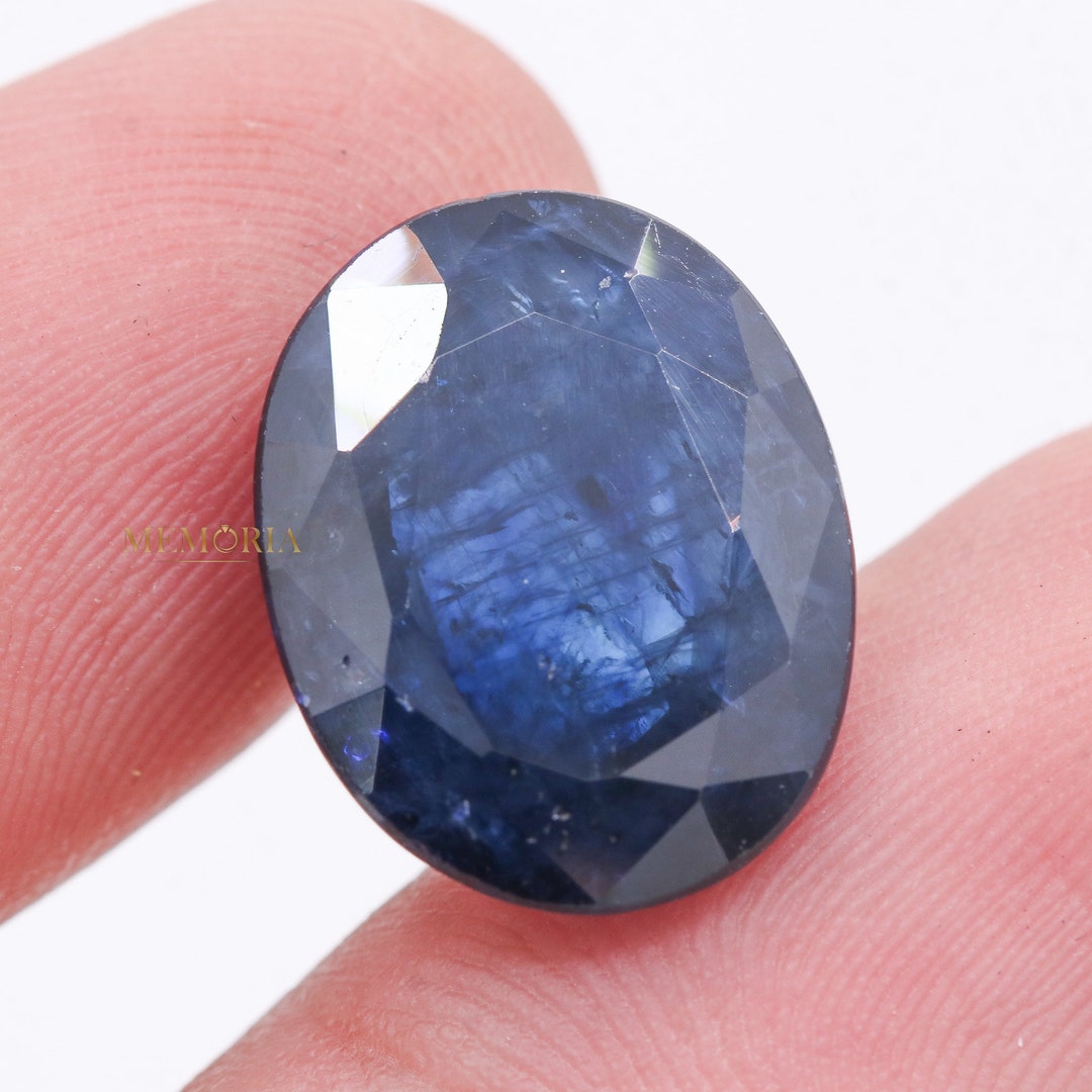 AAA 17x14 MM Royal Blue Sapphire Gemstone, Blue Sapphire 14.75 Ct Loose ...