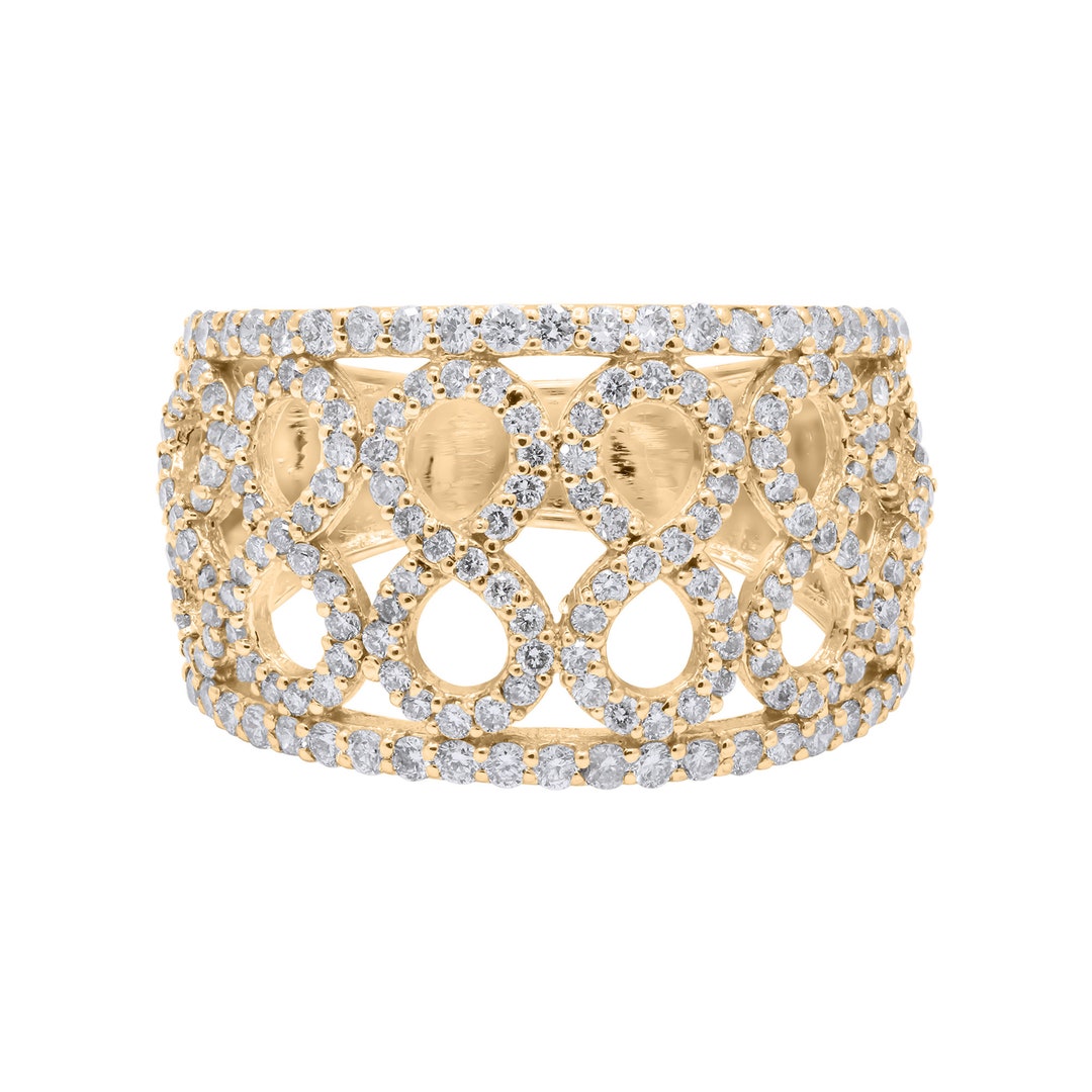Certified Diamond Rings, 18k Gold Cluster Rings, Infinity Rings ...
