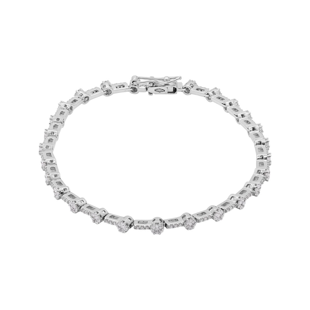 Real Diamond Bracelet, 18k Gold Diamond Bracelets, Diamond Gemstone ...