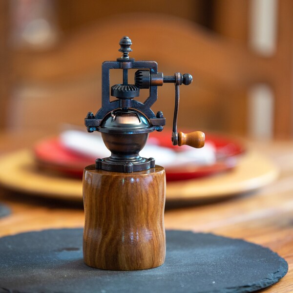 Wooden Pepper Mill - Etsy