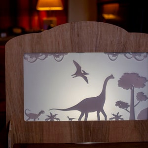 Shadow Puppets Shadow Puppet Theatre Dinosaur Wooden Toy - Etsy