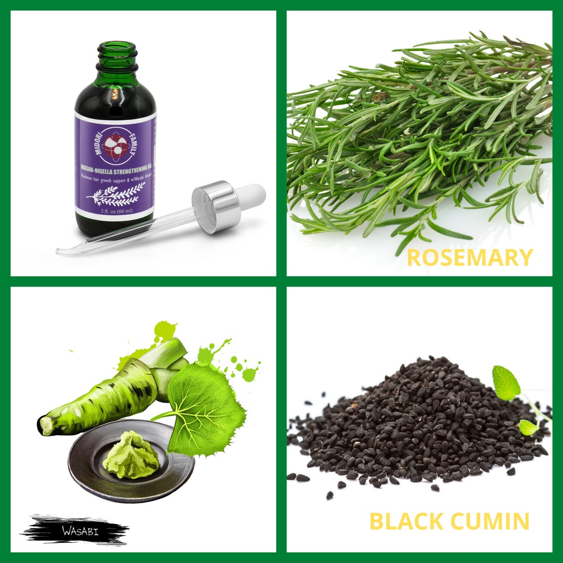 Midori Family Advanced Hair Growth Oil Alopecia Hair Loss With - Etsy