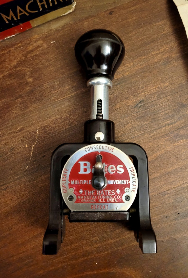 Vintage Office Stamp Numbering Machines - Bates, Triumph - Etsy