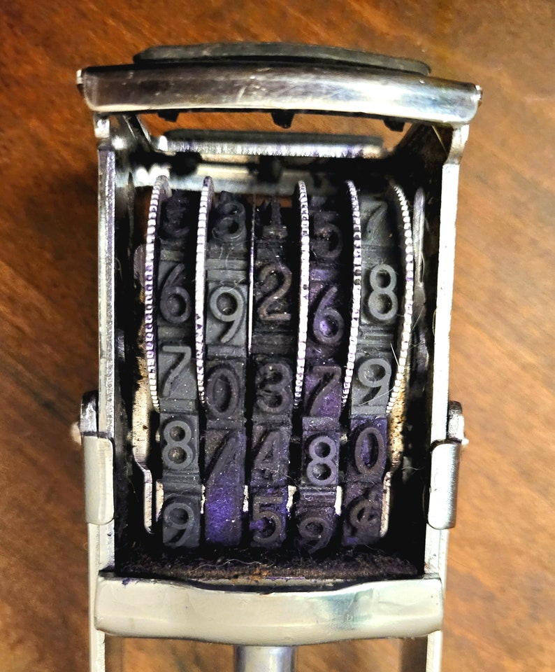 Vintage Office Stamp Numbering Machines - Bates, Triumph - Etsy