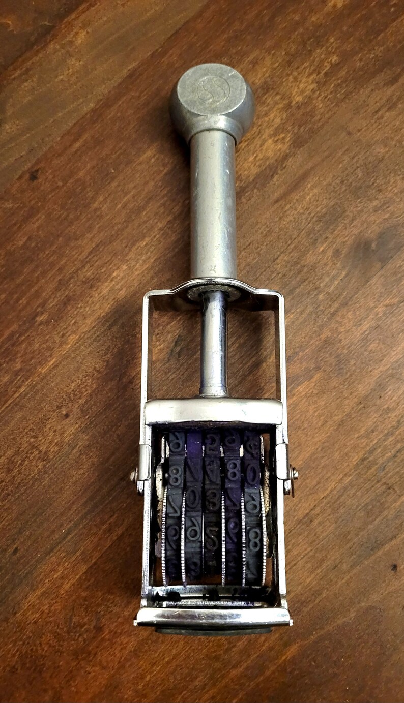 Vintage Office Stamp Numbering Machines - Bates, Triumph - Etsy