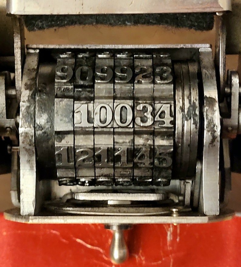 Vintage Office Stamp Numbering Machines - Bates, Triumph - Etsy
