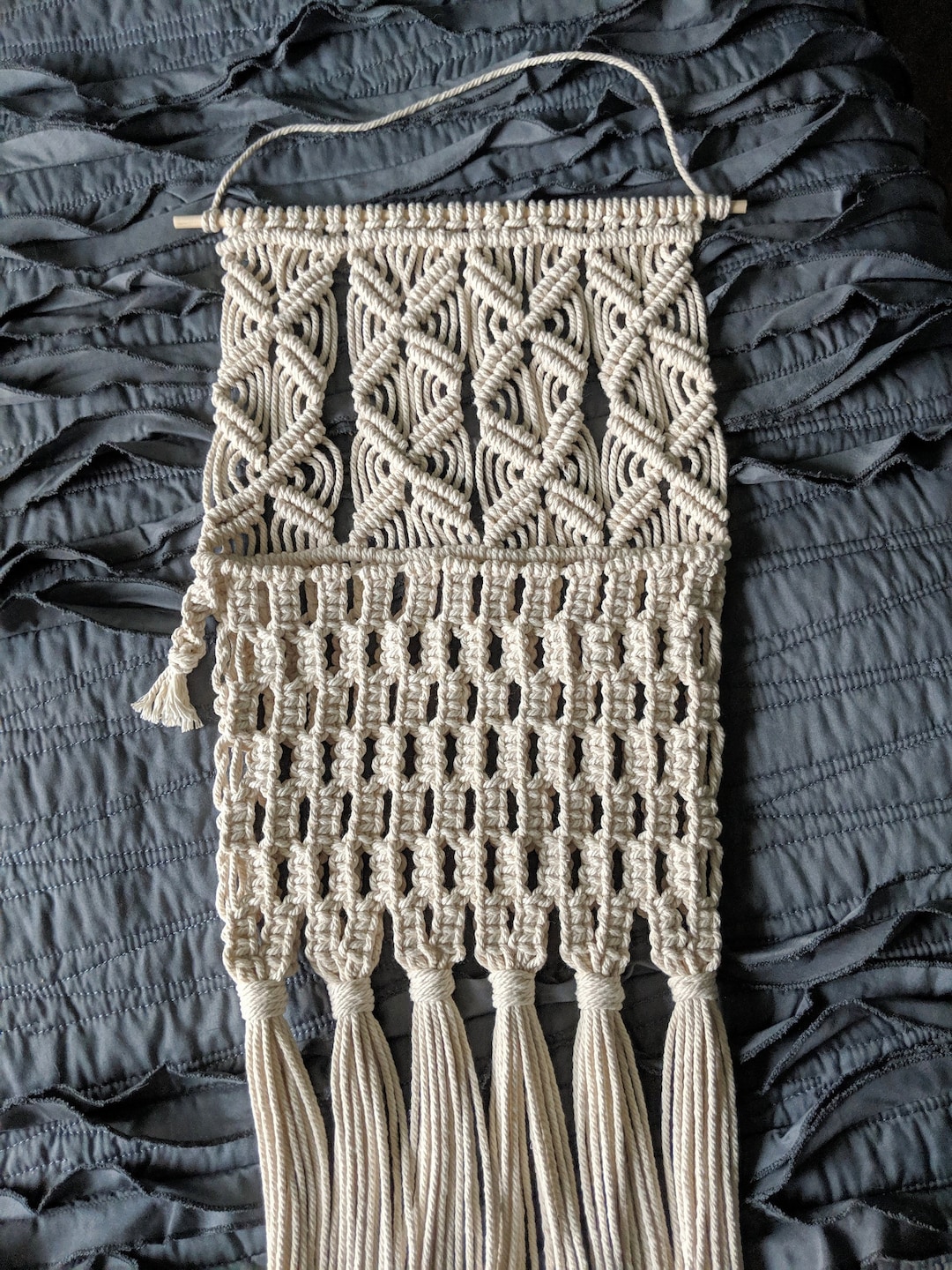 Macrame Organization Storage Pouch Wall Hanging - Etsy
