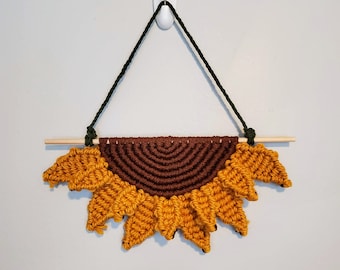 Macrame Wall Hanging Sunflower - Etsy