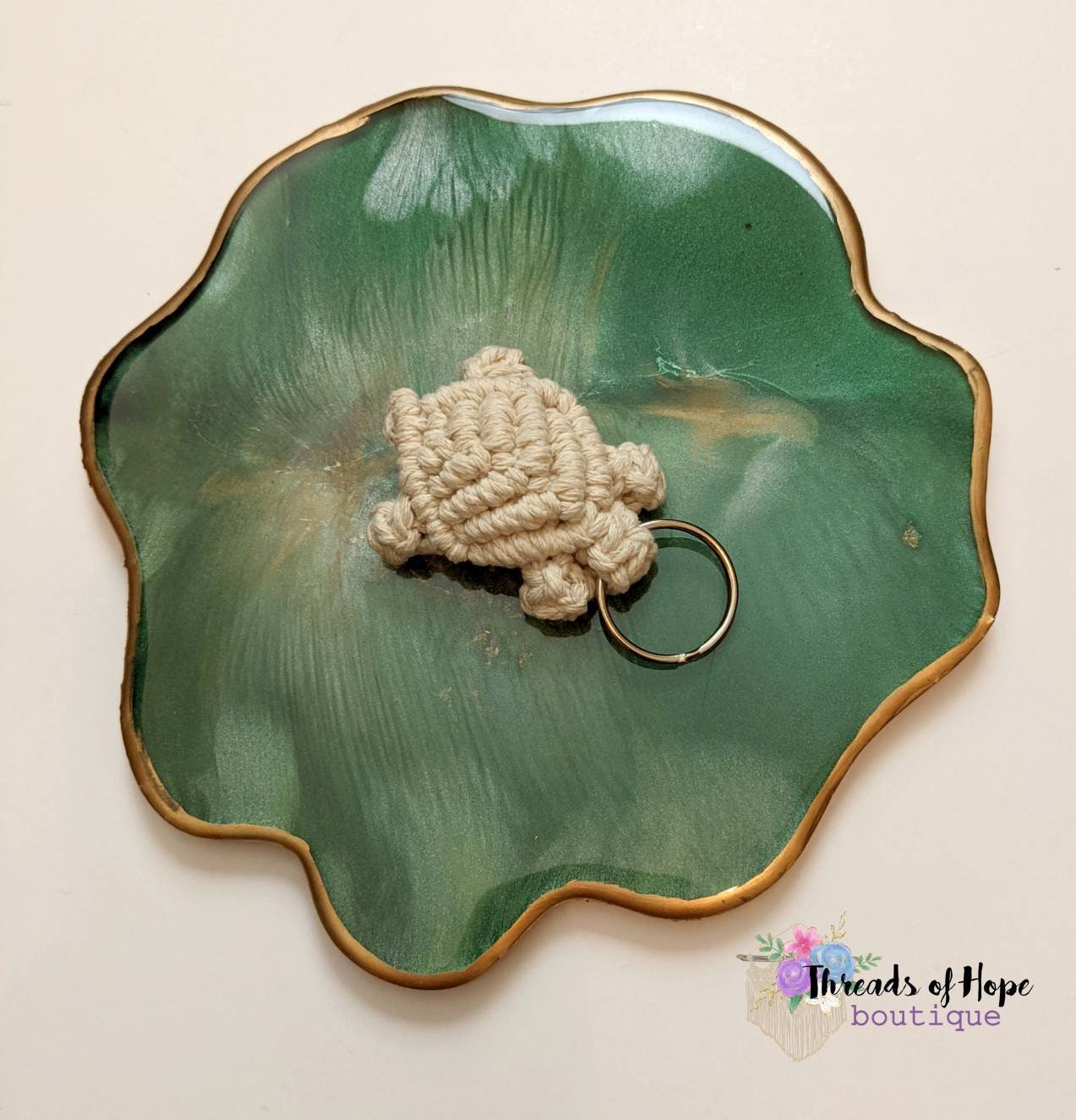 Macrame Turtle Keychain - Etsy
