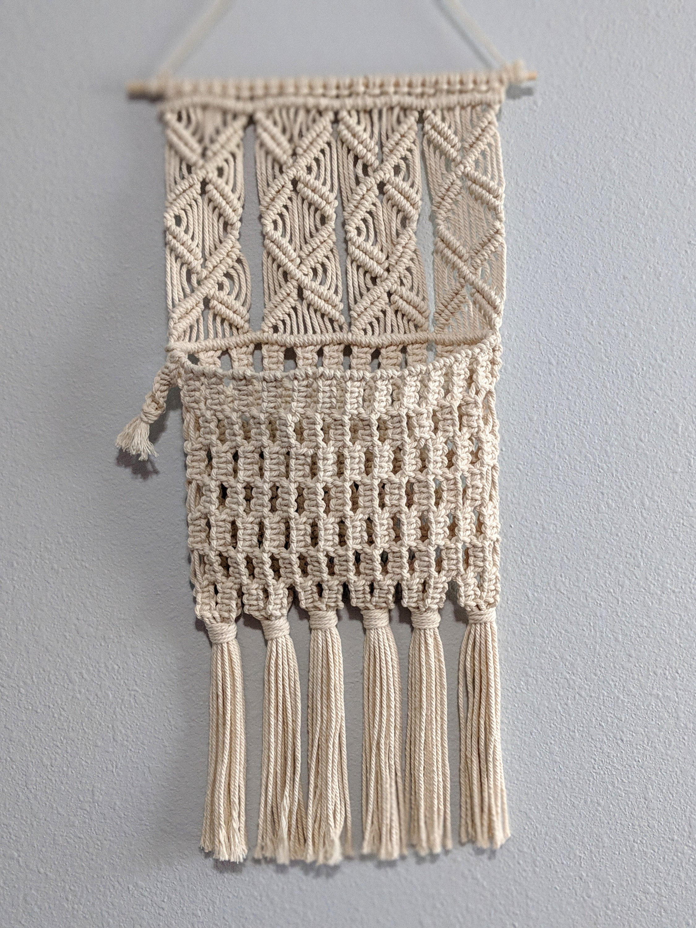 Macrame Organization Storage Pouch Wall Hanging - Etsy