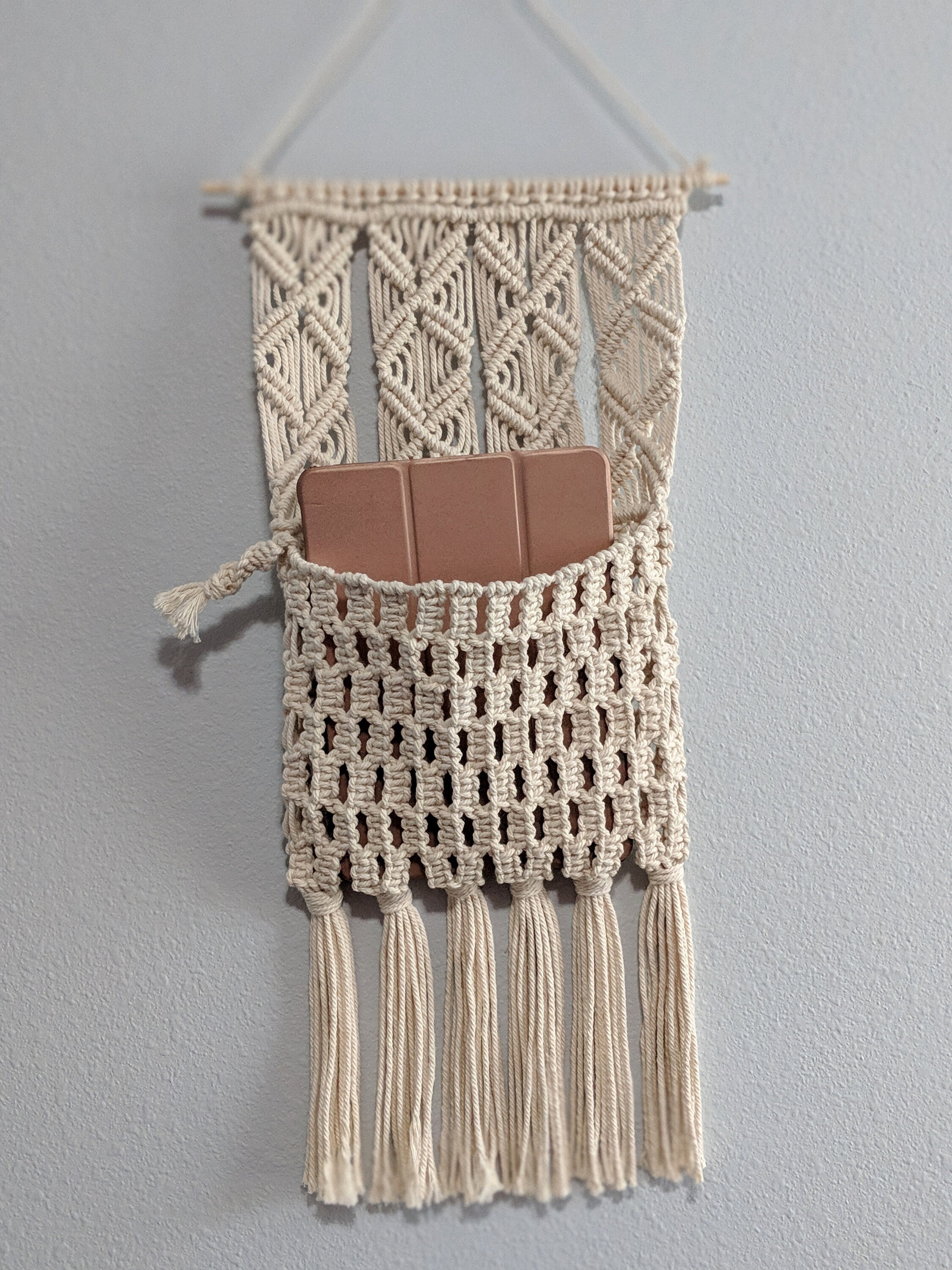 Macrame Organization Storage Pouch Wall Hanging - Etsy