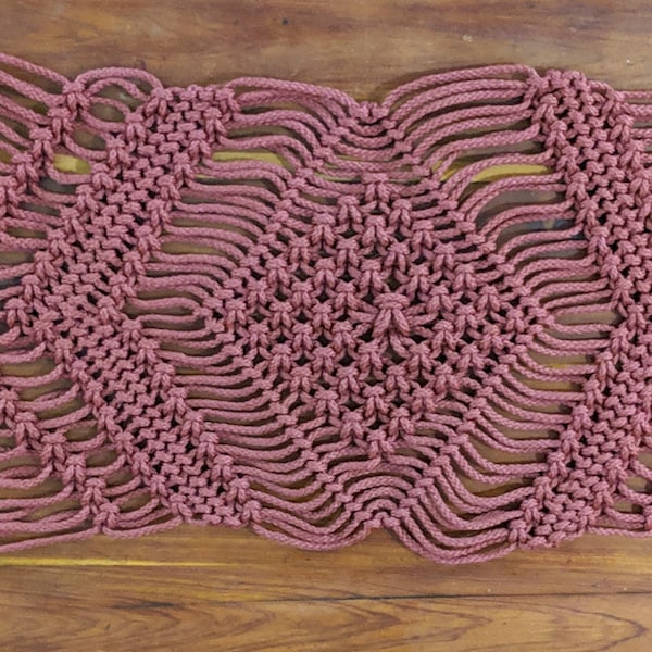 Macrame Table Runner - Etsy