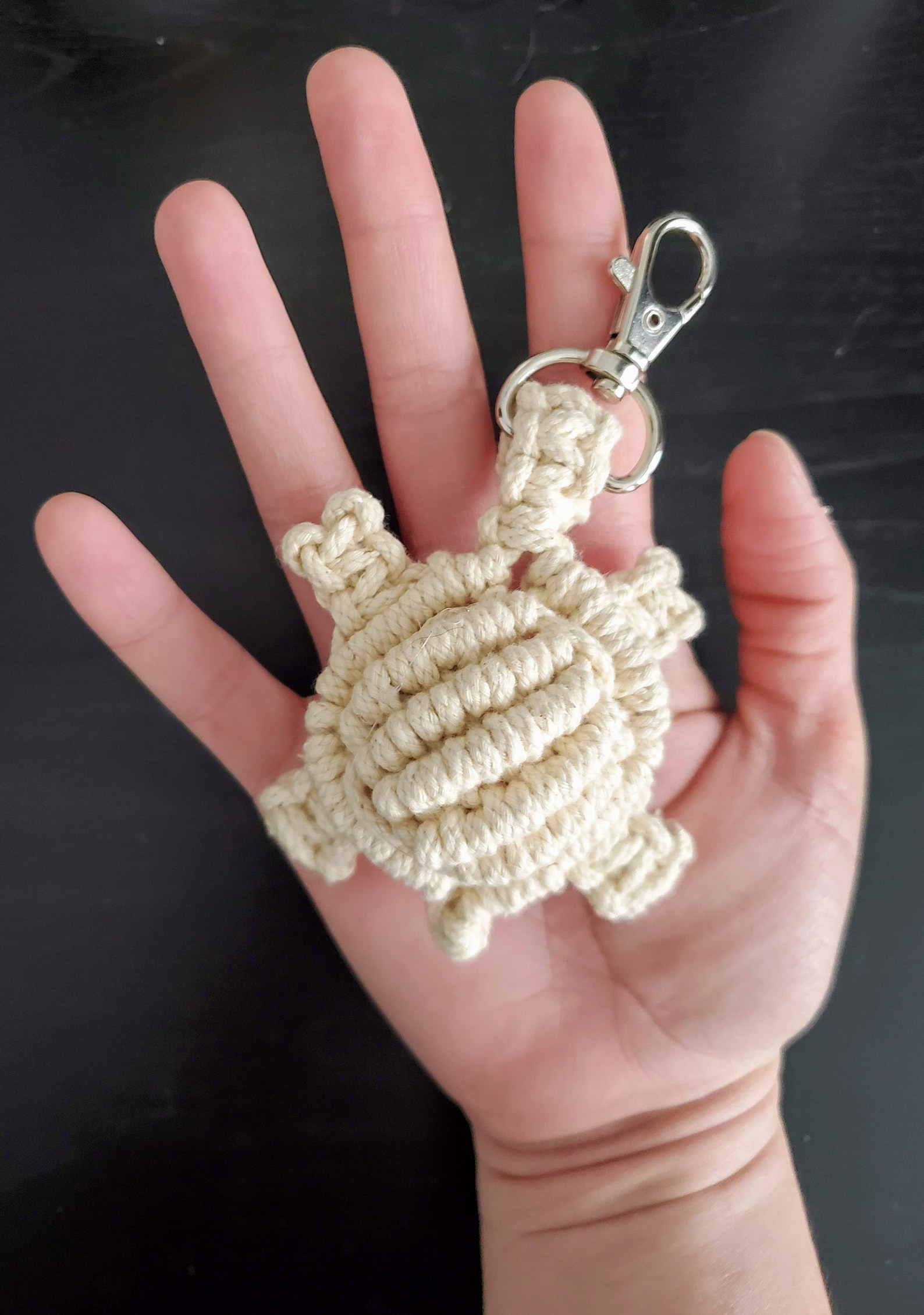 Macrame Turtle Keychain - Etsy