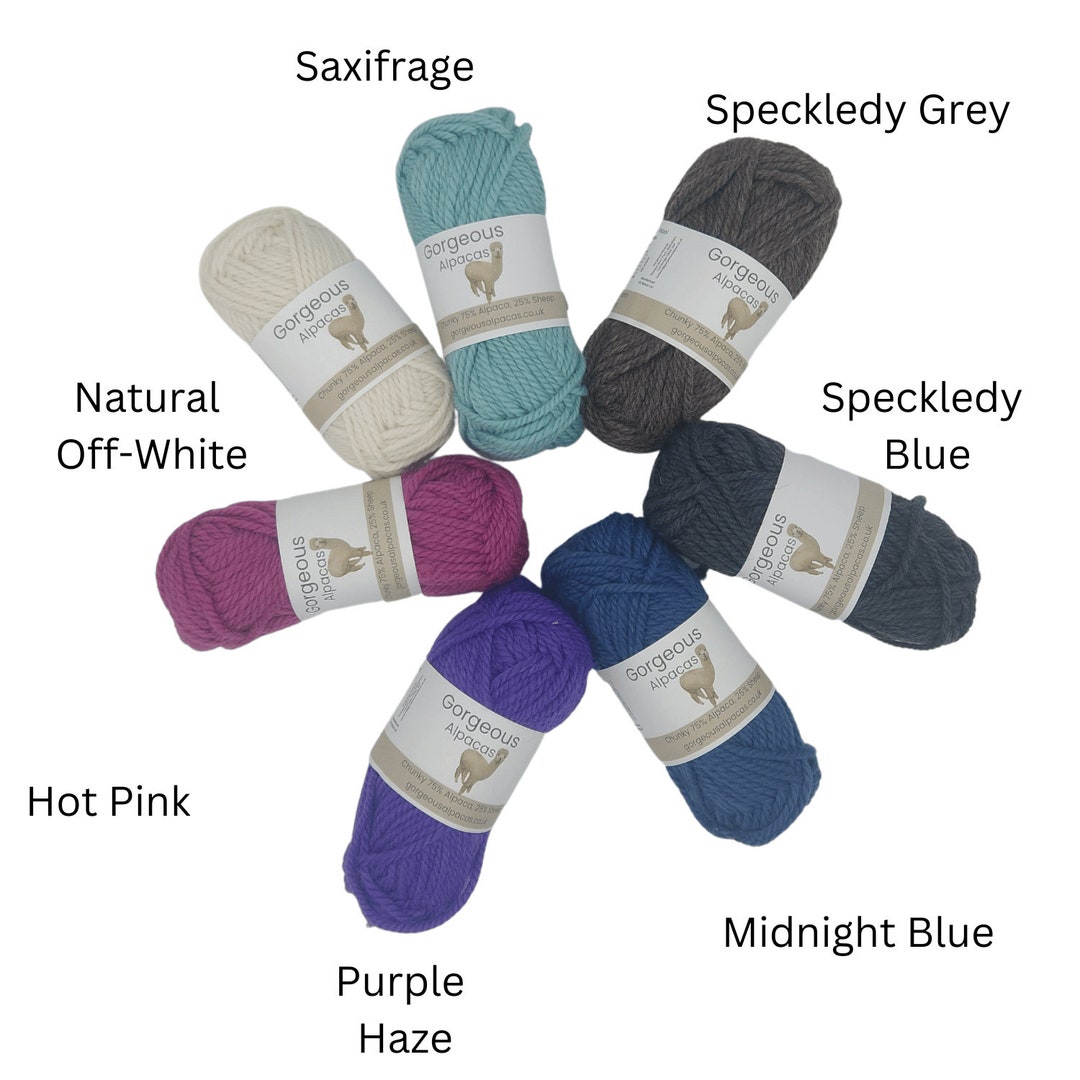 Chunky Alpaca Yarn 50g From British Alpaca Farms - Etsy