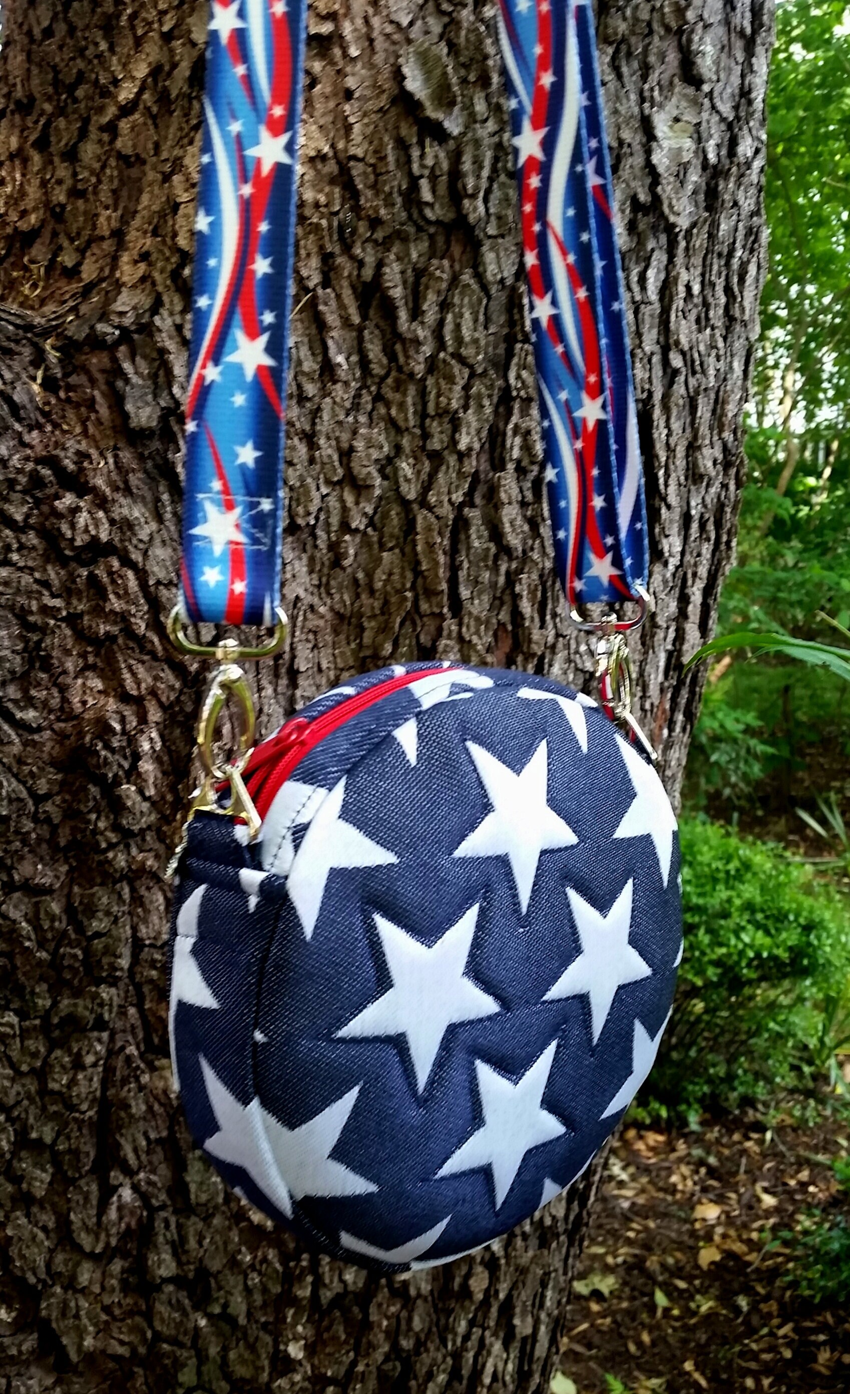 All American Round Bag - Shoulder Bag - Patriot Bag - Crossbody Bag ...