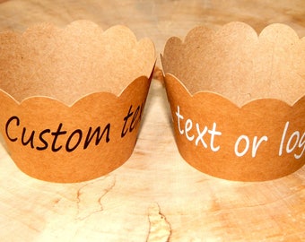 Custom cupcake wrappers | Etsy