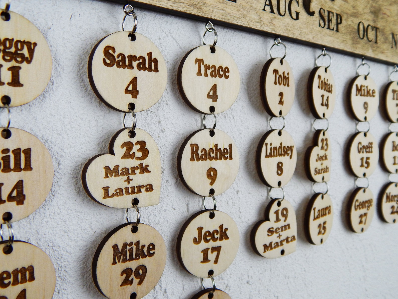 Customized Engraved Individual Disc Personalized Family - Etsy Australia