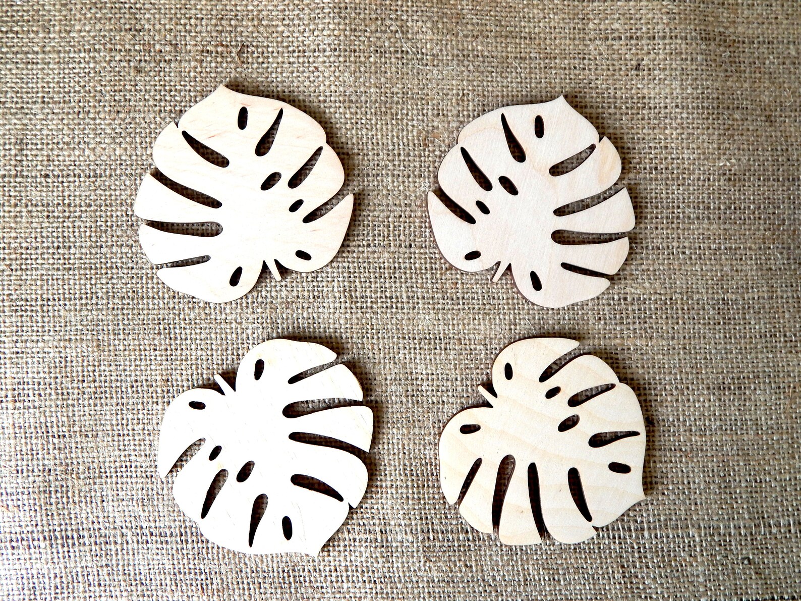Monstera Leaf Coasters, Drink Coasters, Plant Coasters, Tropical ...