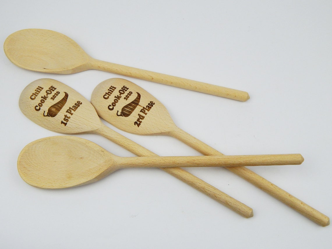 Chili Cook-off Wooden Spoons Personalized Wooden Spoon - Etsy