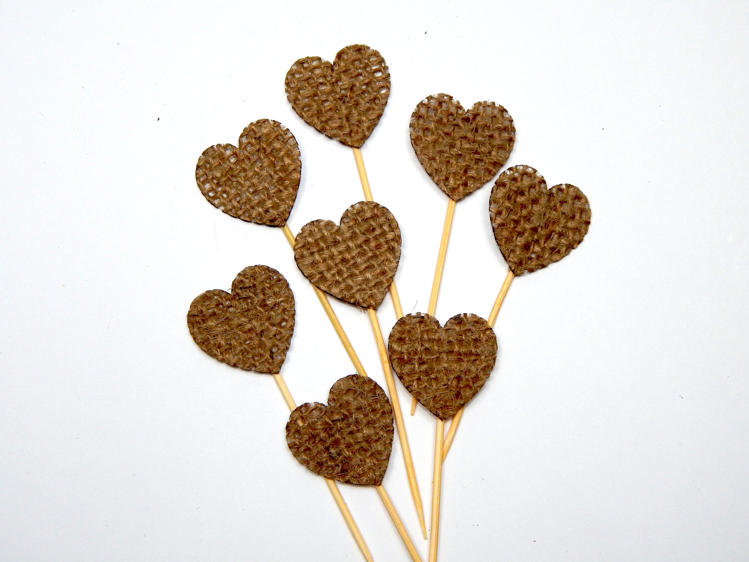 Burlap Fabric Wedding Toothpicks Rustic Wedding Bridal | Etsy