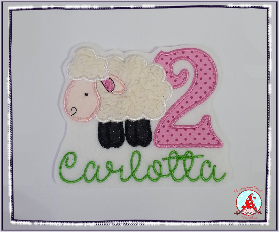Patch Sheep Number and Name Application Apron Birthday Rate - Etsy