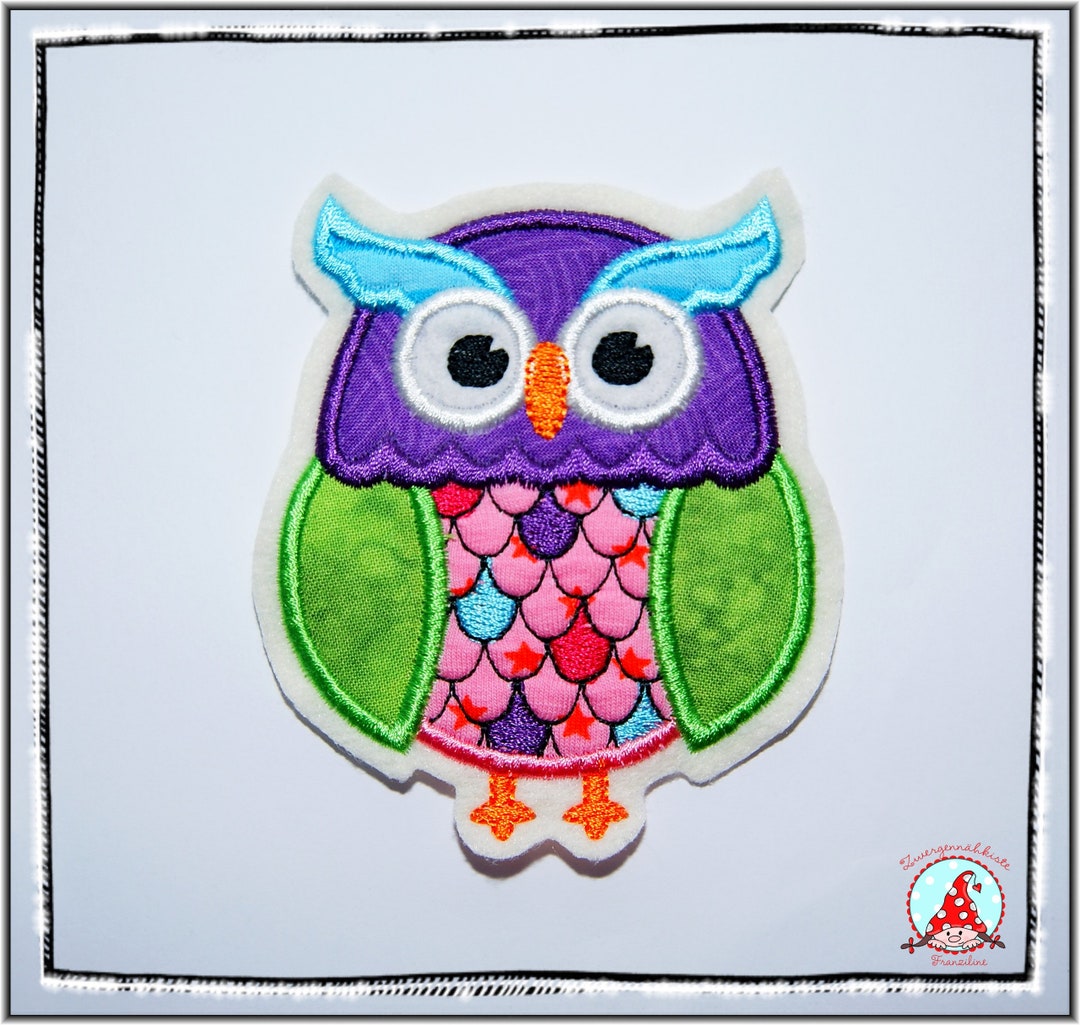Patch Iron Owl Patch Application Patch Iron-on Patch - Etsy UK