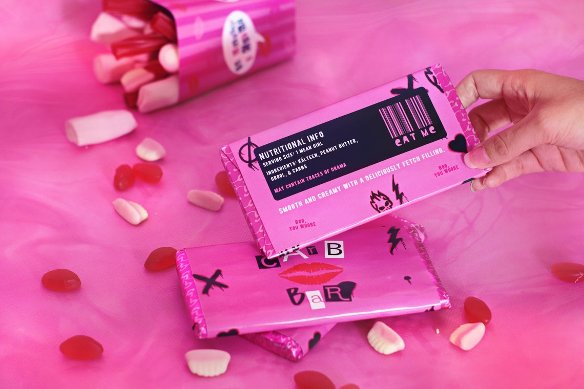 Mean Girls Candy Wrapper Chocolate Bar wrapper Halloween | Etsy